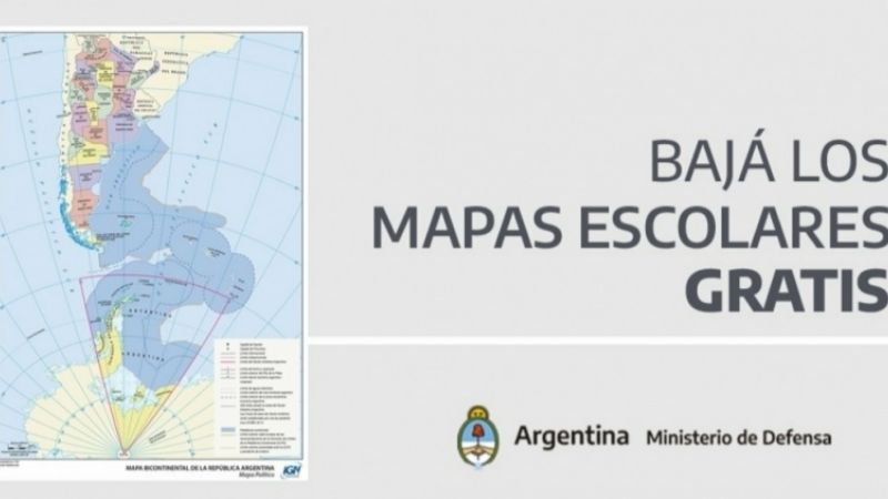 Mirá y bajá: Impulsan la descarga gratuita de mapas escolares